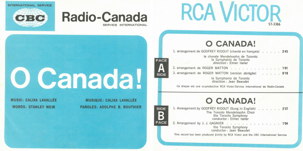 O Canada - Toronto Mendelssohn Choir