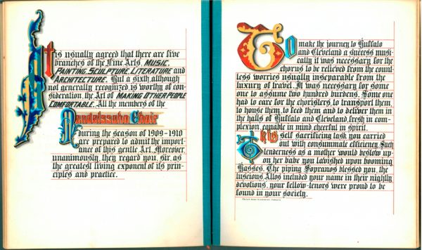 Chorister love expressed in illuminated calligraphy - Toronto ...